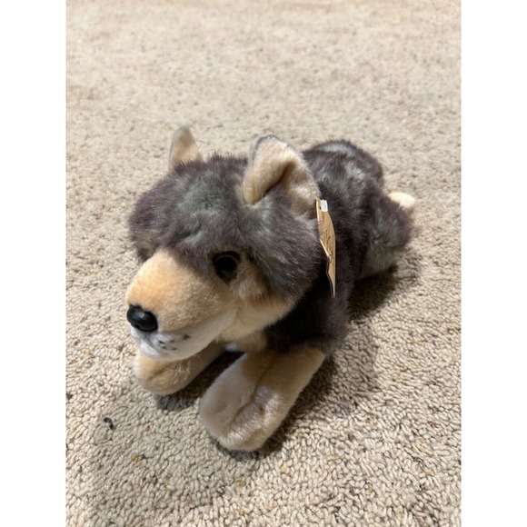 Aurora | Toys | 3 Miyoni By Aurora Plush Wolf Laying Down Stuffed ...